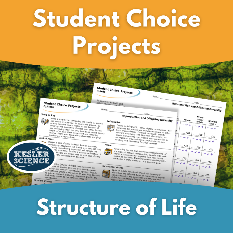 Student Choice - Life Science - Structure of Life – Kesler Science Store