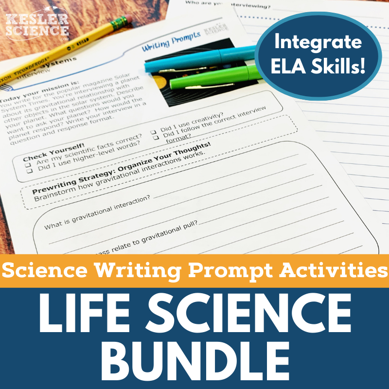 Writing Prompts - Life Science Bundle - MS 6-8 – Kesler Science Store
